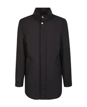 MOORER Long-sleeved Down Jacket - Black