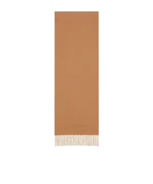 Saint Laurent Logo Embroidered Scarf