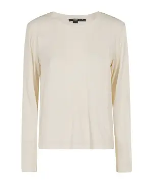 Seventy Long Sleeved Crewneck Jersey T-shirt - Cream