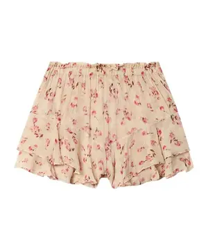 Isabel Marant Étoile Floral Ruffled Tiered Shorts