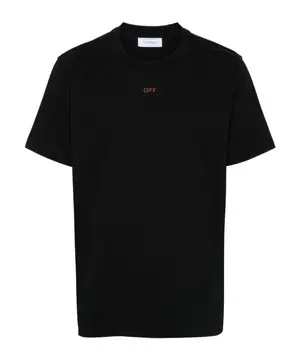 Off-White Crewneck Short-sleeved T-shirt - Black