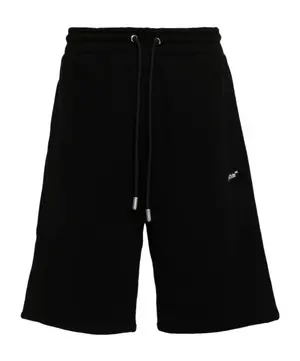 Off-White Embroidered-motif Track Shorts - Black
