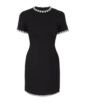 Zimmermann Rebellion Embellished Mini Dress - Black