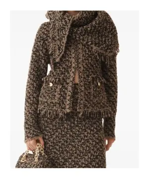 Fabiana Filippi Fringed Tweed Jacket