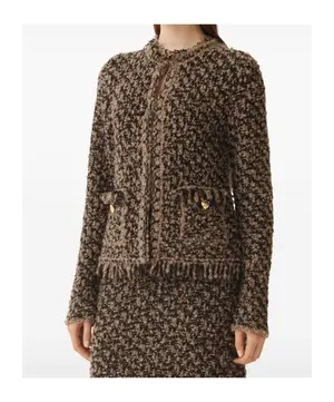 Fabiana Filippi Fringed Tweed Jacket