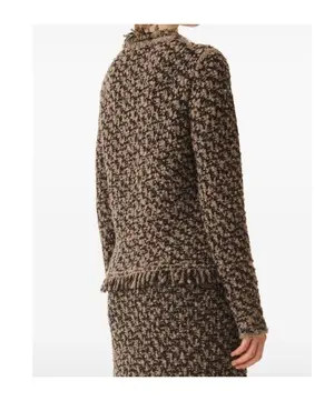 Fabiana Filippi Fringed Tweed Jacket