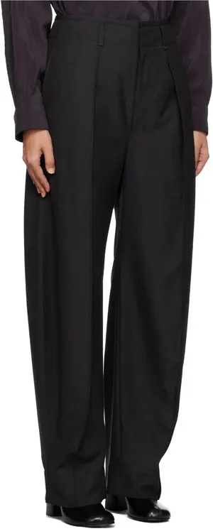 LEMAIRE Pressed Crease Curved-leg Trousers