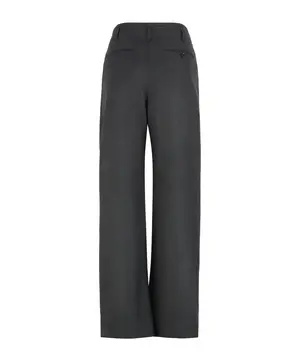 LEMAIRE Pressed Crease Curved-leg Trousers