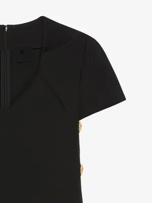 Givenchy V-neck Short-sleeved Mini Dress