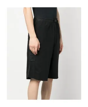 Y3 Drawstring Buckled Bermuda Shorts
