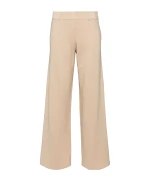 Staud Belt-loop Casual Pants - Camel Brown