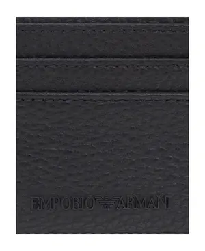 Emporio Armani Logo-lettering Leather Cardholder