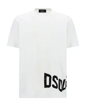 Dsquared2 Logo Printed Crewneck T-shirt - White