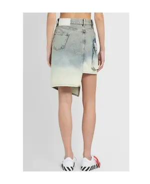 Off-White Asymmetric Denim Skirt