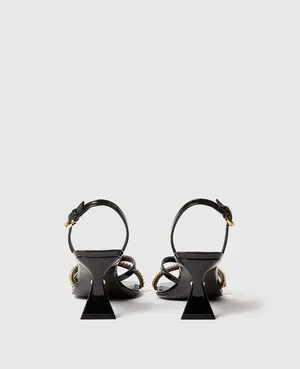 Stella McCartney Elsa Chain-embellished Square Sandals