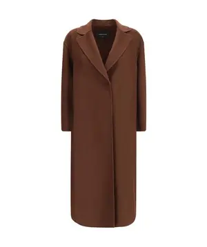 Fabiana Filippi Robe Notched Lapel Coat - Brown