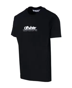 Off-White Logo-embroidered T-shirt - Black