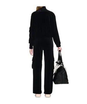 Off-White Velvet Cargo Track Pants