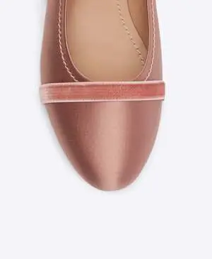 MALONE SOULIERS Spencer Ballerina Flats With Tie Fastening - Lavender