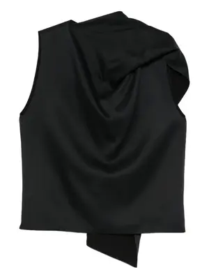 Khaite Draped Top - Black