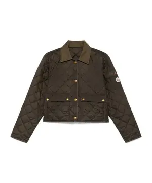 Moncler Quilted Long Sleeve Jacket - Black