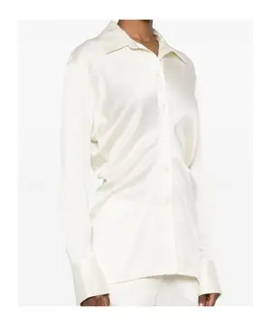 TOTEME Slouch-waist Satin Shirt