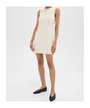 Theory Crewneck Sleeveless Shift Dress
