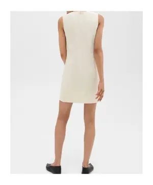 Theory Crewneck Sleeveless Shift Dress