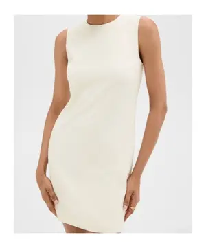 Theory Crewneck Sleeveless Shift Dress