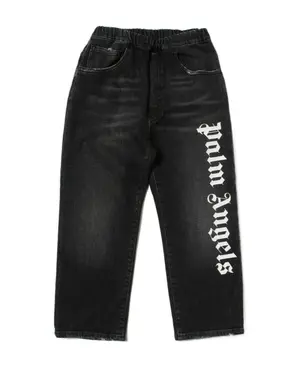 Palm Angels Logo-print Jeans - Black