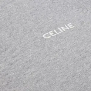 Celine Cotton Fleece Sweatshirt With Logo