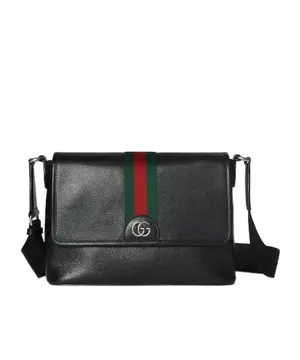 Men's Pebbled Leather Messenger Bags
