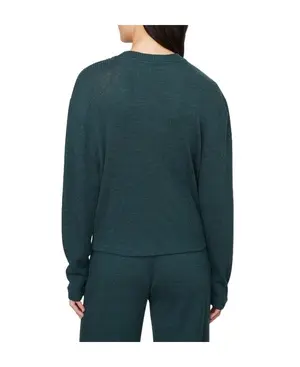 Vince Ribbed Wide Sleeve Waist Pullover