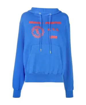 Heron Preston Hooded Hoodie - Blue