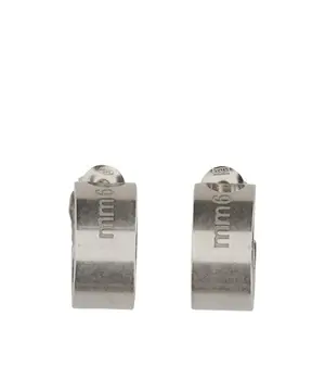 MAISON MARGIELA Small Hoop Earrings - Silver