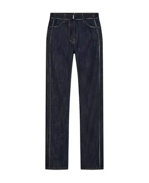 Givenchy Straight Fit Jeans In Denim - Black