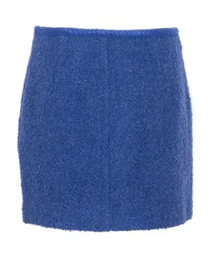 ROTATE BY BIRGER CHRISTENSEN Mini Skirt With Woven Trim - Blue