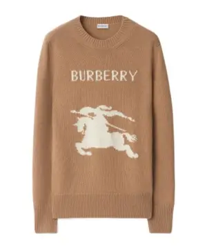 Burberry Logo Detailed Crewneck Jumper