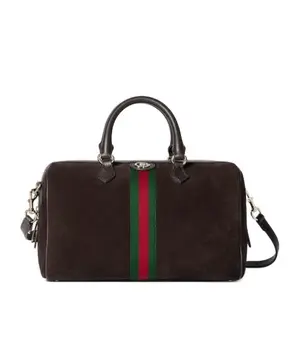 Gucci Ophidia Large Boston Bag - Dark Brown