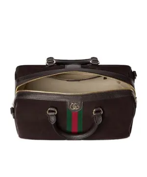 Gucci Ophidia Large Boston Bag - Dark Brown