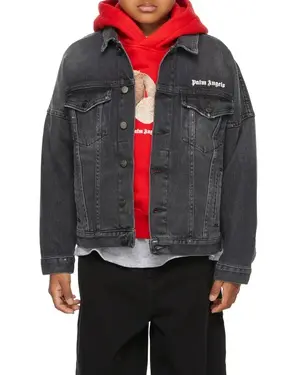 Palm Angels Logo-print Denim Jacket