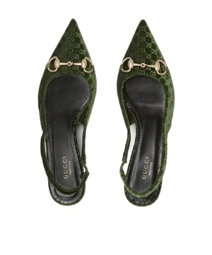 Gucci Slingback Pumps With Horsebit Detail
