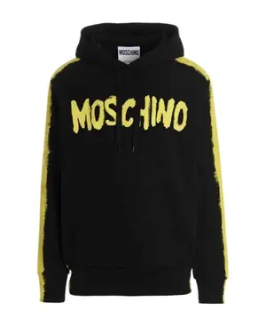 Moschino Graffiti Logo Printed Drawtring Hoodie
