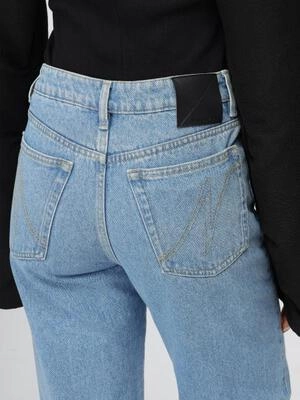Nanushka Turn-up Detailed Straight-leg Jeans