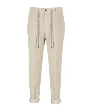 Peserico Drawstring Waist Corduroy Trousers - No