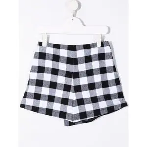 MSGM Gingham-check Print Shorts