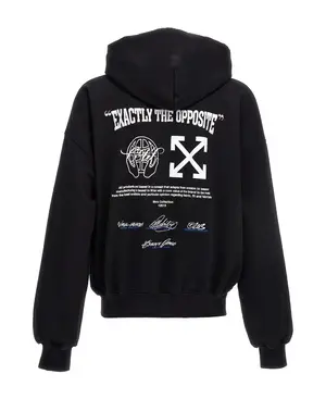 Off-White Graphic-print Cotton Hoodie