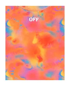 Off-White Logo-print Tie-dye Sweatshirt
