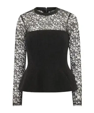 Simkhai Prima Peplum Top - Black