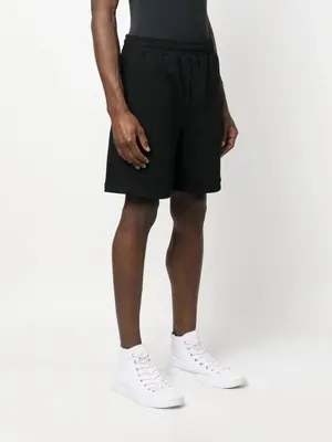 Helmut Lang Logo Printed Straight Hem Shorts